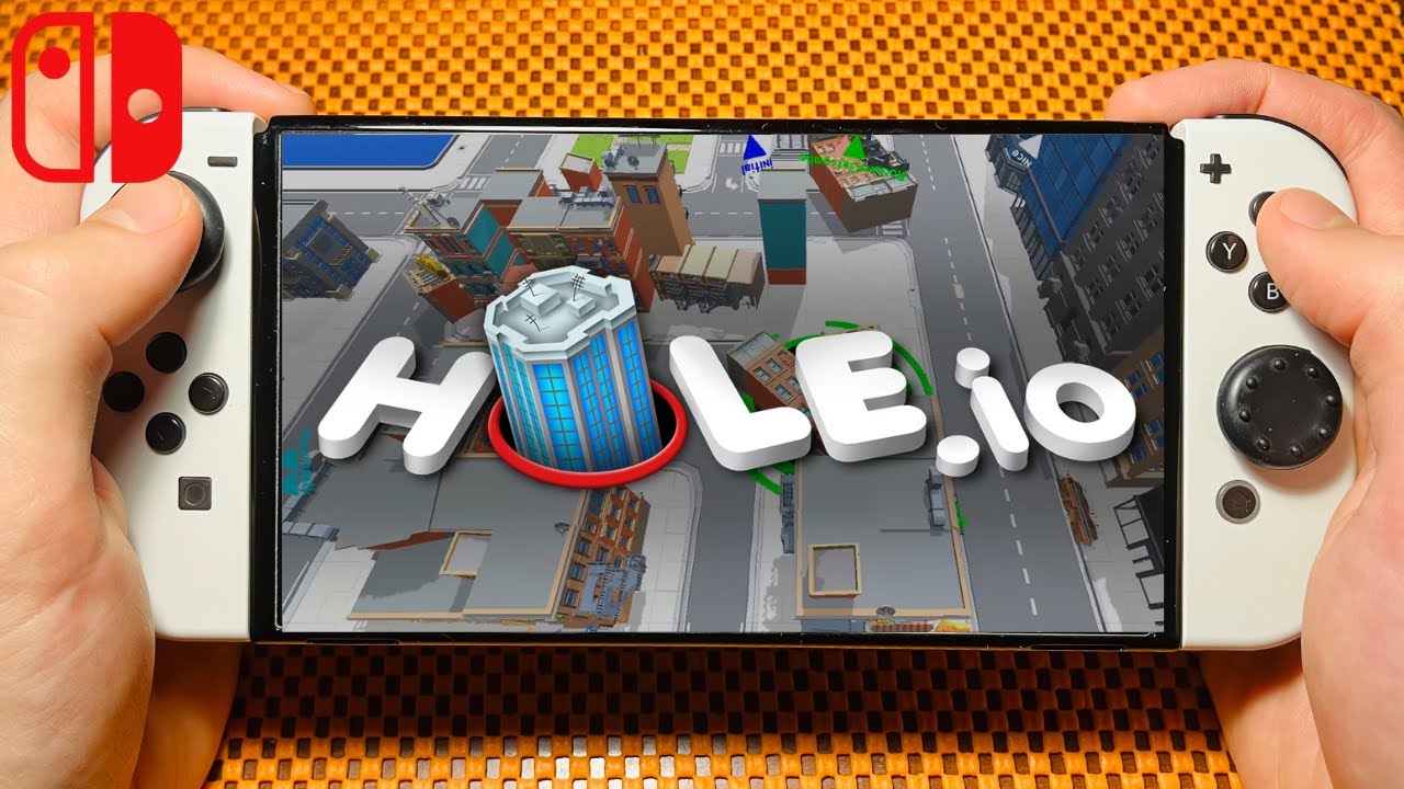 TOP 1 in Hole io On Nintendo Switch (4k/Handcam) - YouTube