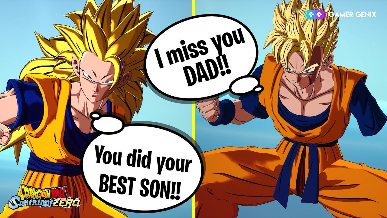 Goku & Gohan's Father-Son Unique Interactions In Dragon ball Sparking ...