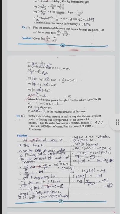 $@$@12th class mathas practical @@ 14)differential equation$#@ - YouTube