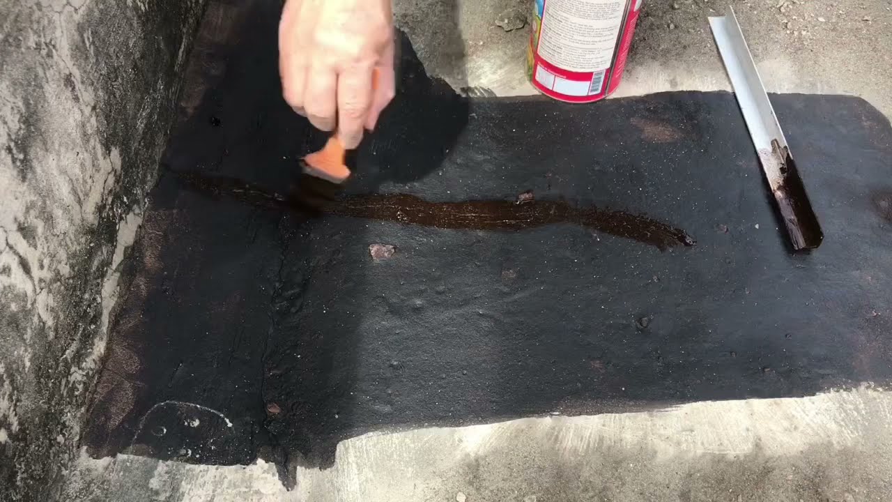 30- Mẹo chống thấm bằng sơn nhựa đường ( Bitum ) - YouTube