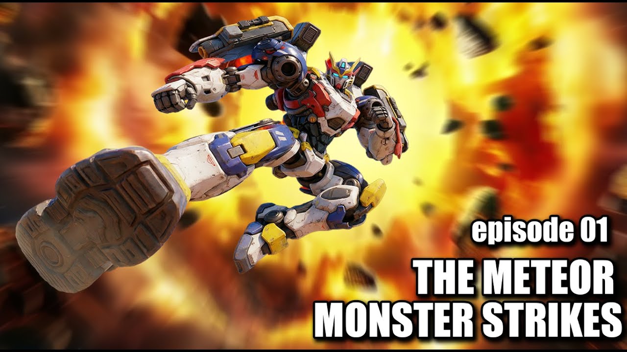 Episode 1 : The Meteor Monster Strikes! #robot #mechanic #ai #creamball ...