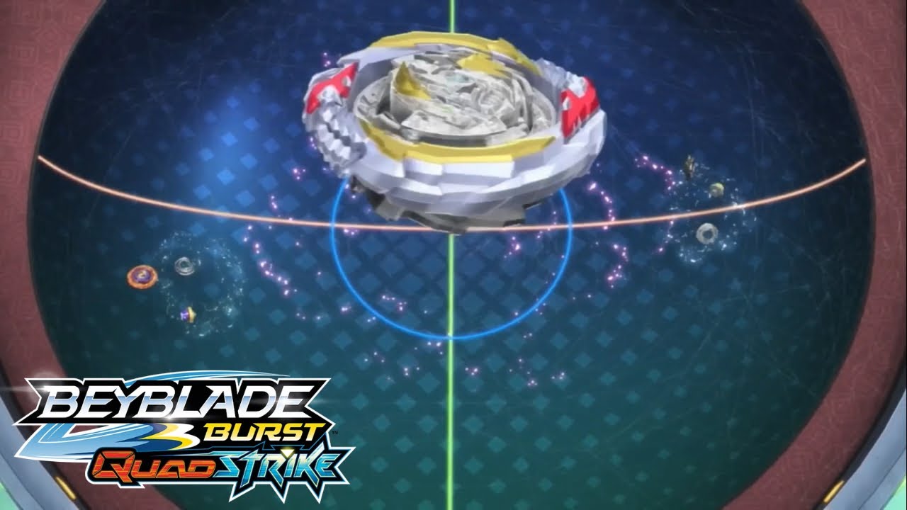 Gambit Dragon! Beyblade Burst QUADSTRIKE Épisode 3 Bel vs Quadra vs ...