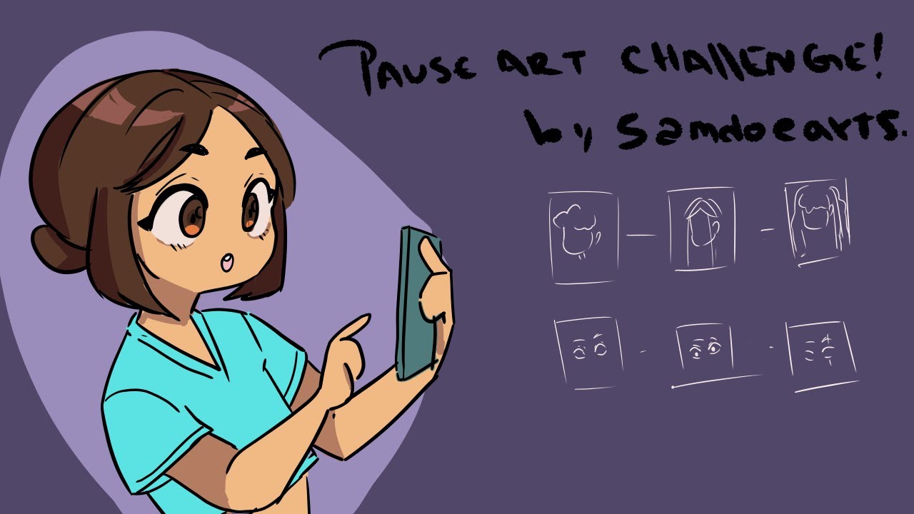 PAUSE ART CHALLENGE de SAMDOEARTS || dibujo narrado - YouTube