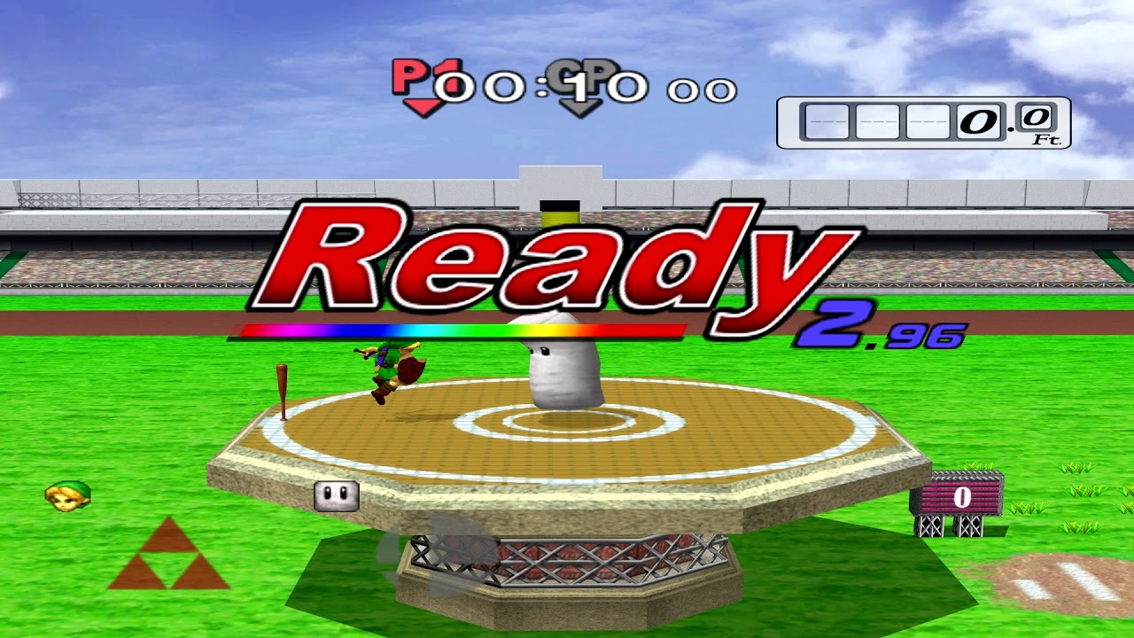 Super Smash Bros Melee (GCN) Home Run Contest - Young Link - YouTube