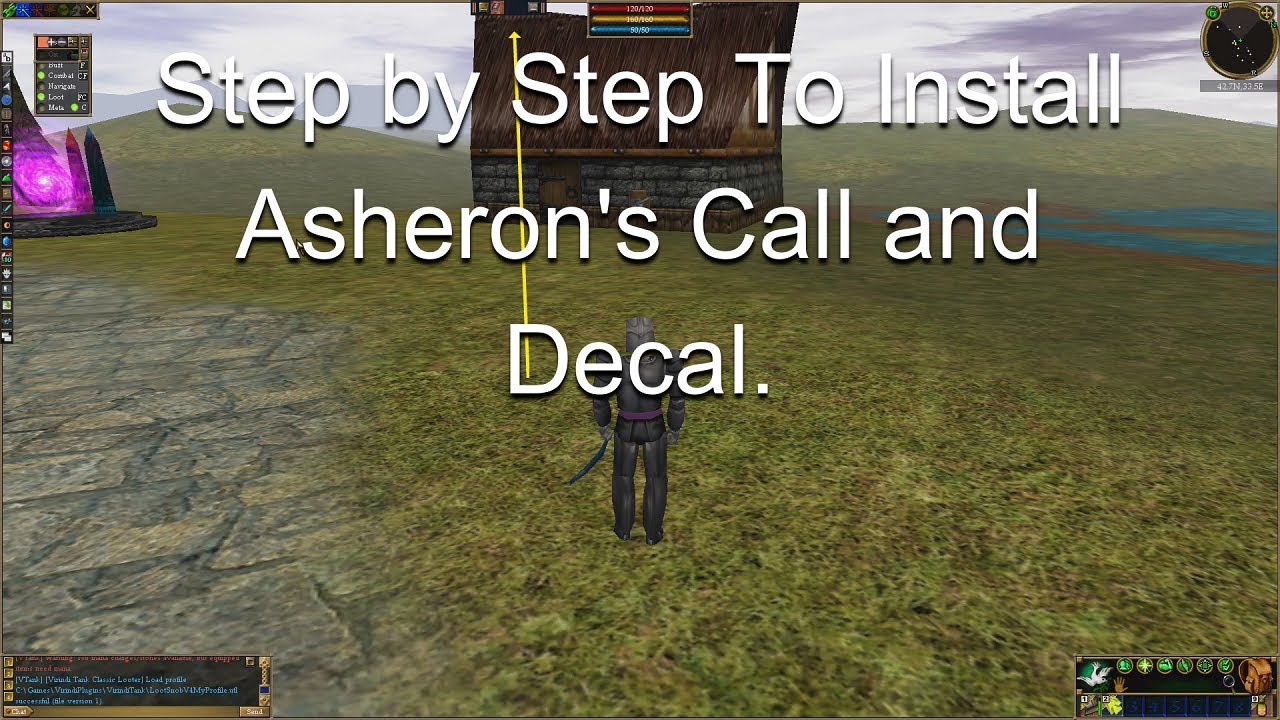 Asheron's Call Emulator Install Plus Decal - YouTube