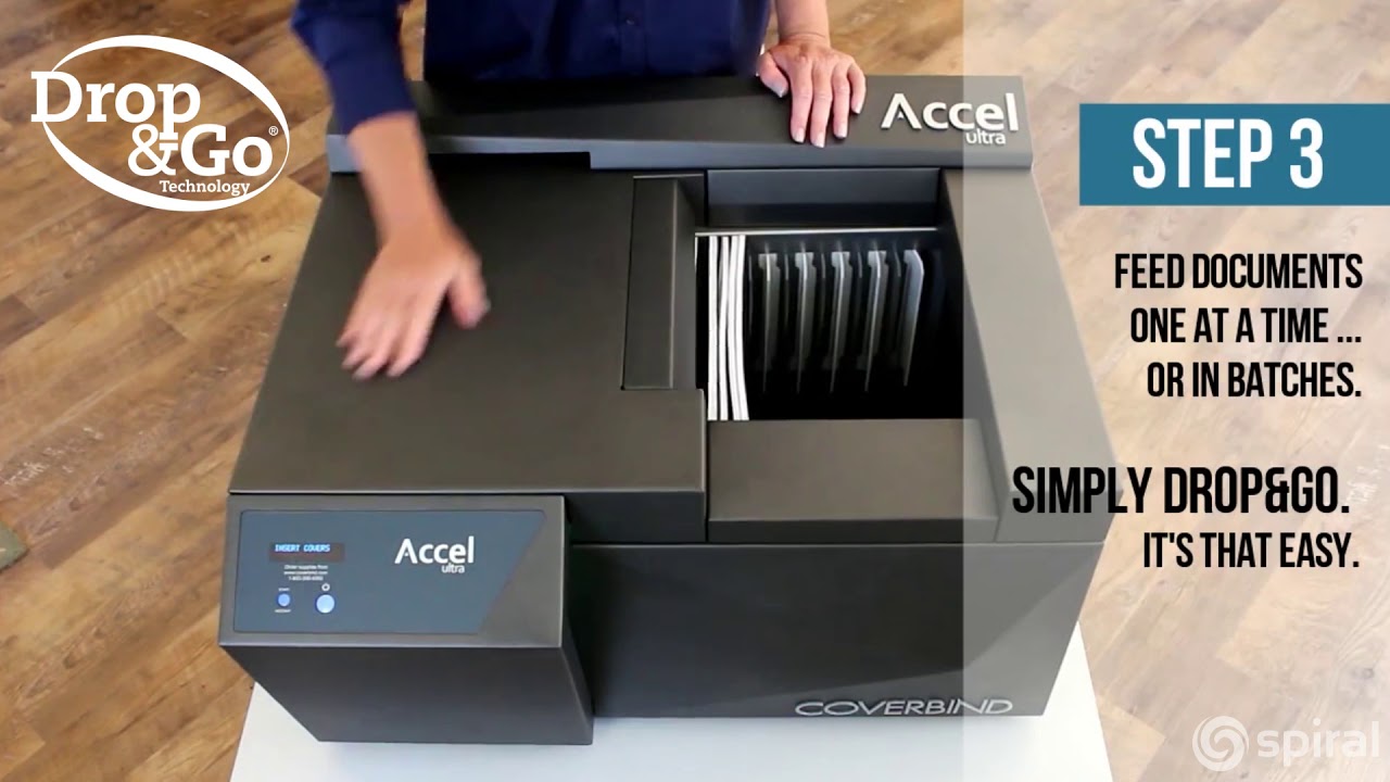 How To Bind Books with the Coverbind Accel Ultra - YouTube