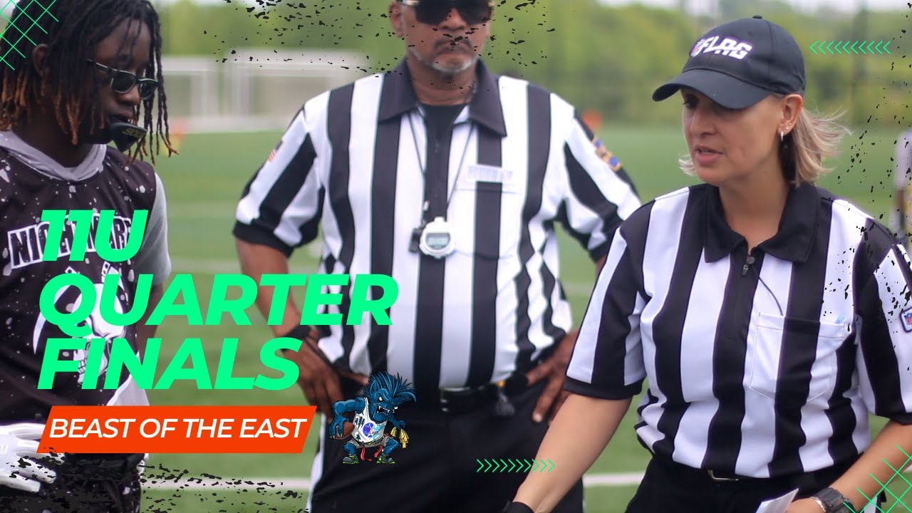 Beast of the East Flag Football Life 11U Quarterfinals - YouTube