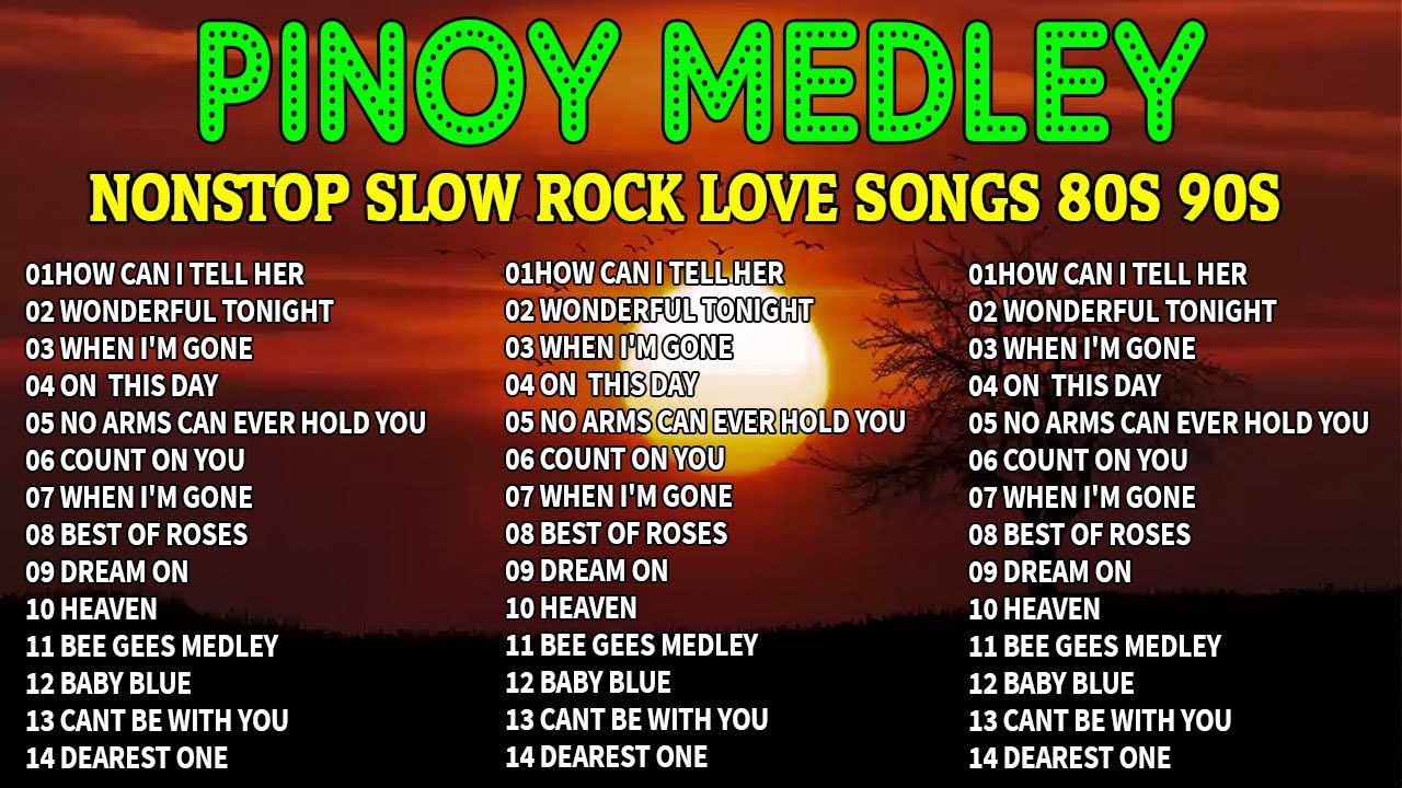 Pinoy Medley Nonstop 💗💗 Slow Rock Collection 💽 Best Lumang Tugtugin 🎧 ...