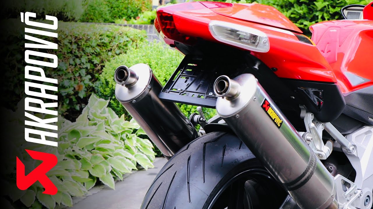 Akrapovic Titanium Slip-on Exhaust on a Aprilia RSV 1000 R - YouTube