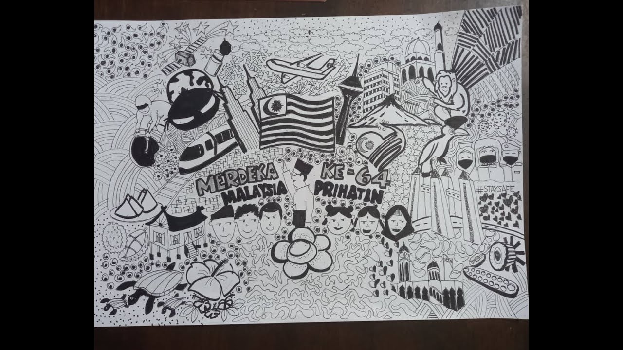 Doodle Merdeka - Projek PdPR2021 Tingkatan 1 - YouTube