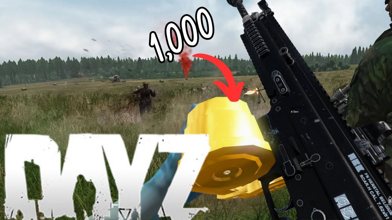 DAYZ - Survive with scar-h 1,000 BULLET At Airfield (No Commentary ...