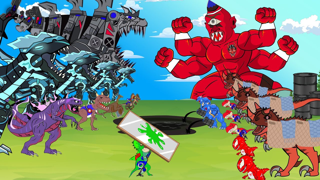 GODZILLA MINUS vs. Massive Alligator EVOLUTION Tyrannosaurus, S-Rex ...