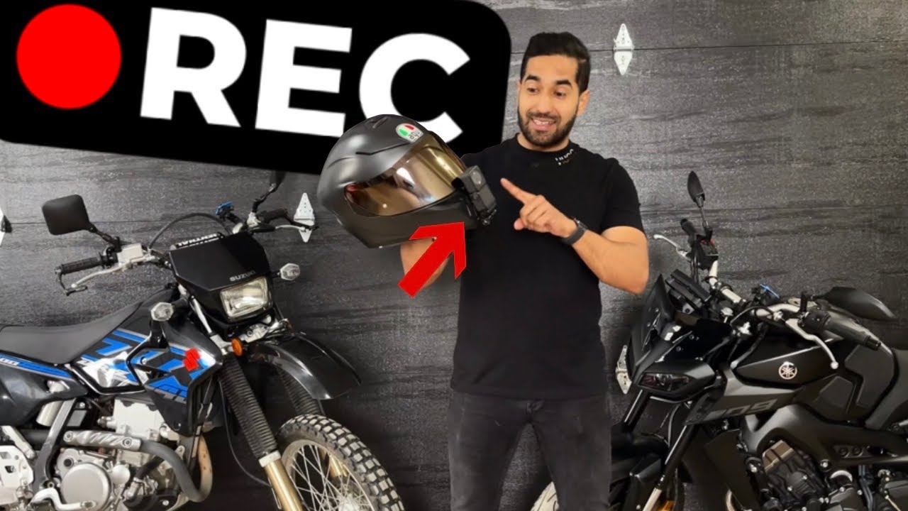 Cómo INSTALAR una CÁMARA en un CASCO DE MOTO? La forma mas sencilla y segura ! - YouTube
