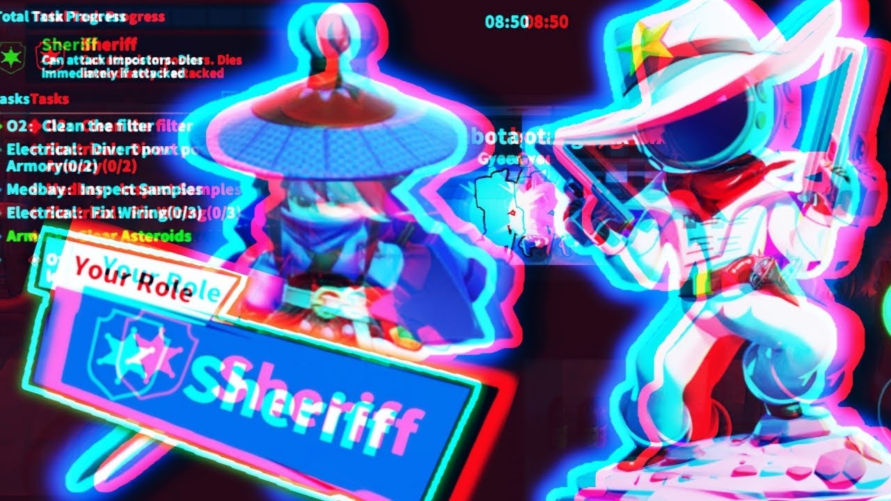 SUPER SUS GAMEPLAY | NEW SKIN GAMEPLAY SHERIFF ROLE | PWEDE NGA KASI ...
