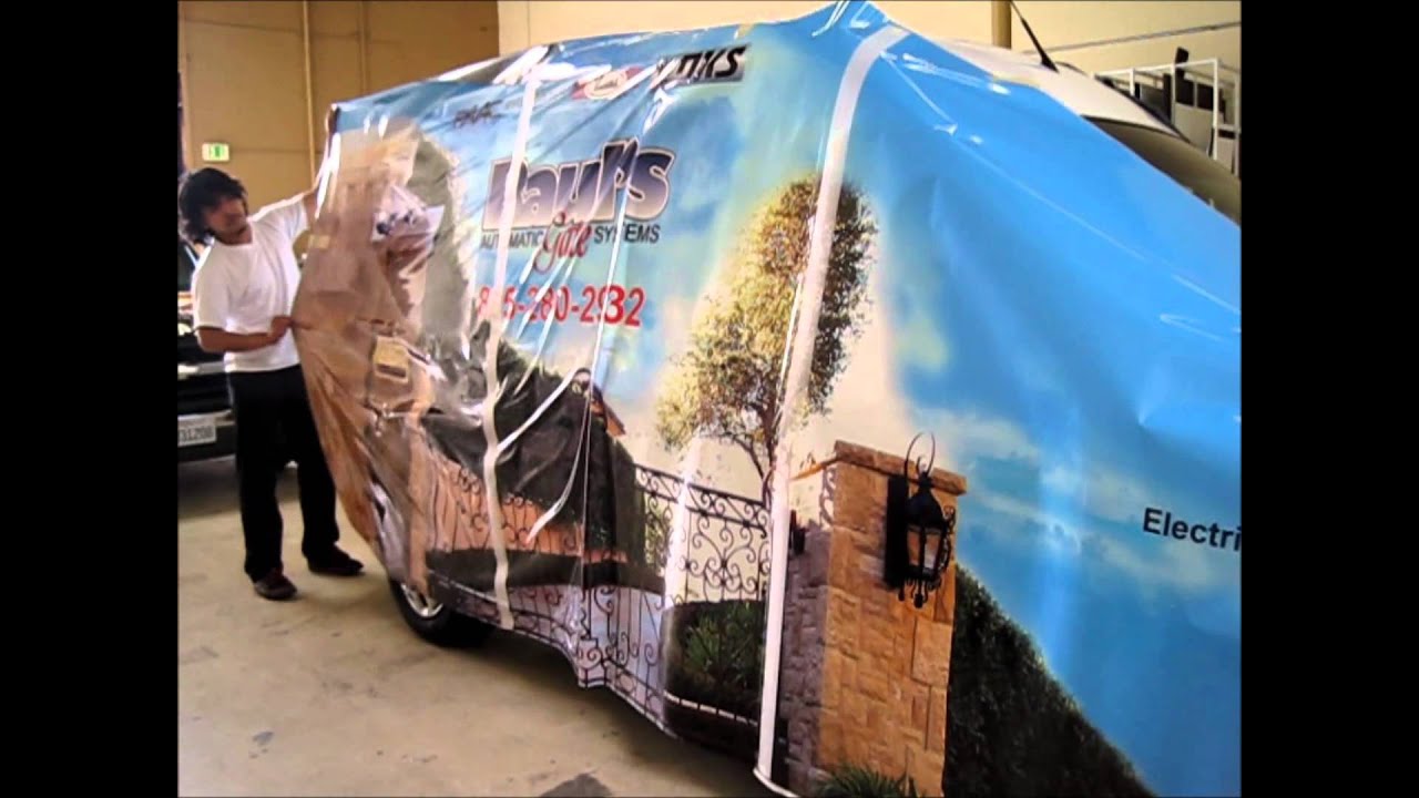 Rubber Neck Signs wraps transit for Raul's Gate Systems - YouTube