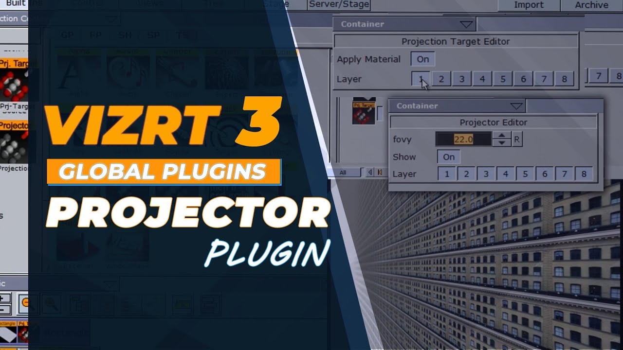Vizrt 3 Projector Plugin - YouTube