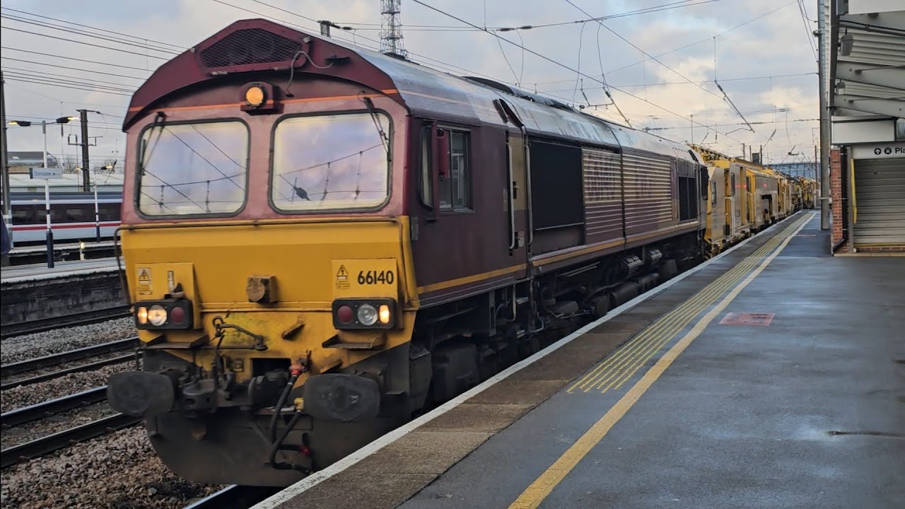 EWS 66140 At Doncaster From York Engineers Yard To Doncaster Up Decoy ...