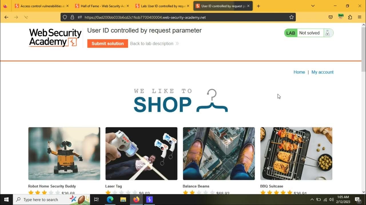 User ID controlled by request parameter(no audio) | Access control - YouTube