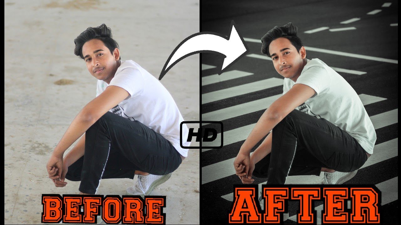 Road Photo Editing Tutorial in picsart and lightroom app ...Lucky photo ...