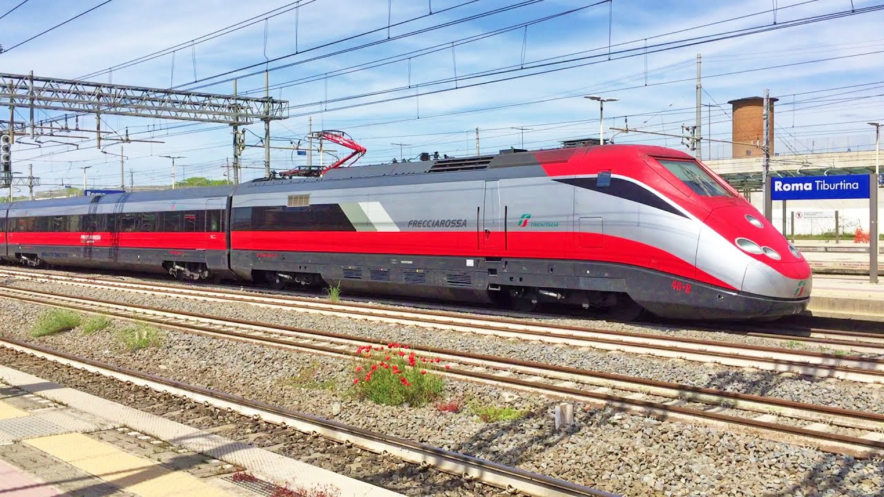 Treno ETR.500 Frecciarossa da Milano a Roma Termini in arrivo alla ...