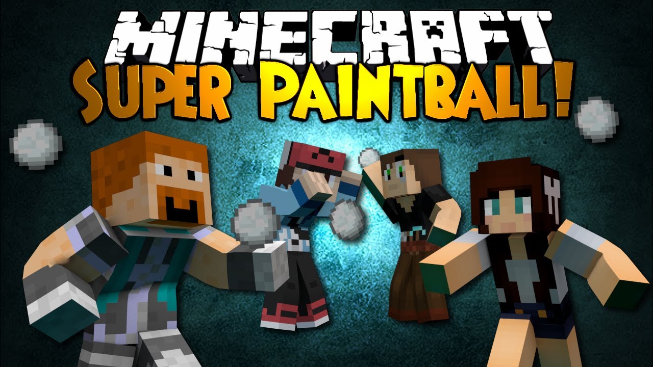 Minecraft Mini-Game: SUPER PAINTBALL! - YouTube