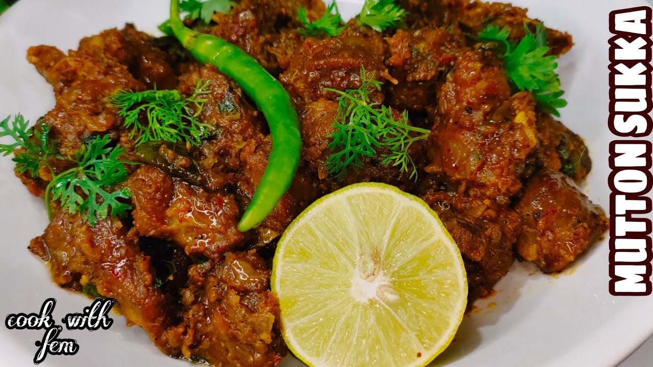 South Indian Style Mutton Sukka | Mutton Chukka - Jisey Bina Khaye Raha ...