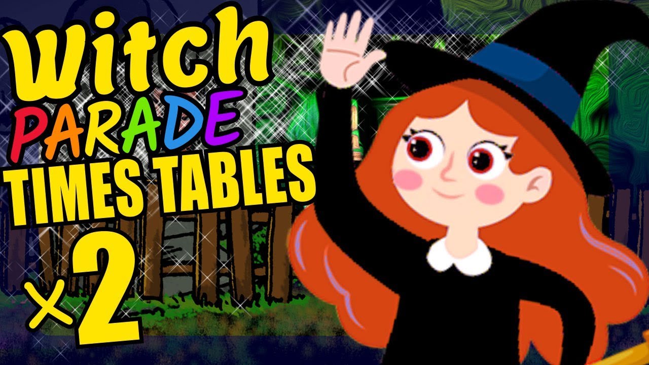 Halloween Witch Teaching Multiplication Times Tables x2 Educational ...