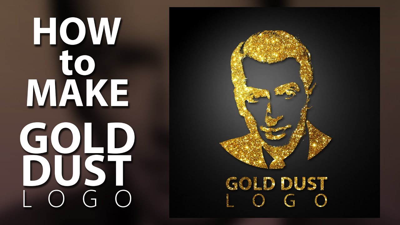 Gold Dust 3D Logo Design By Somnath Photography Photoshop CC Tutorial ...