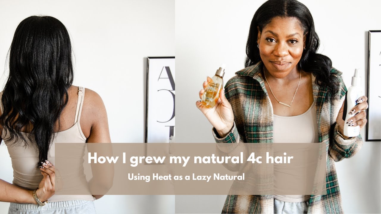 Grow 4c Natural Hair- Straight hair natural journey - YouTube