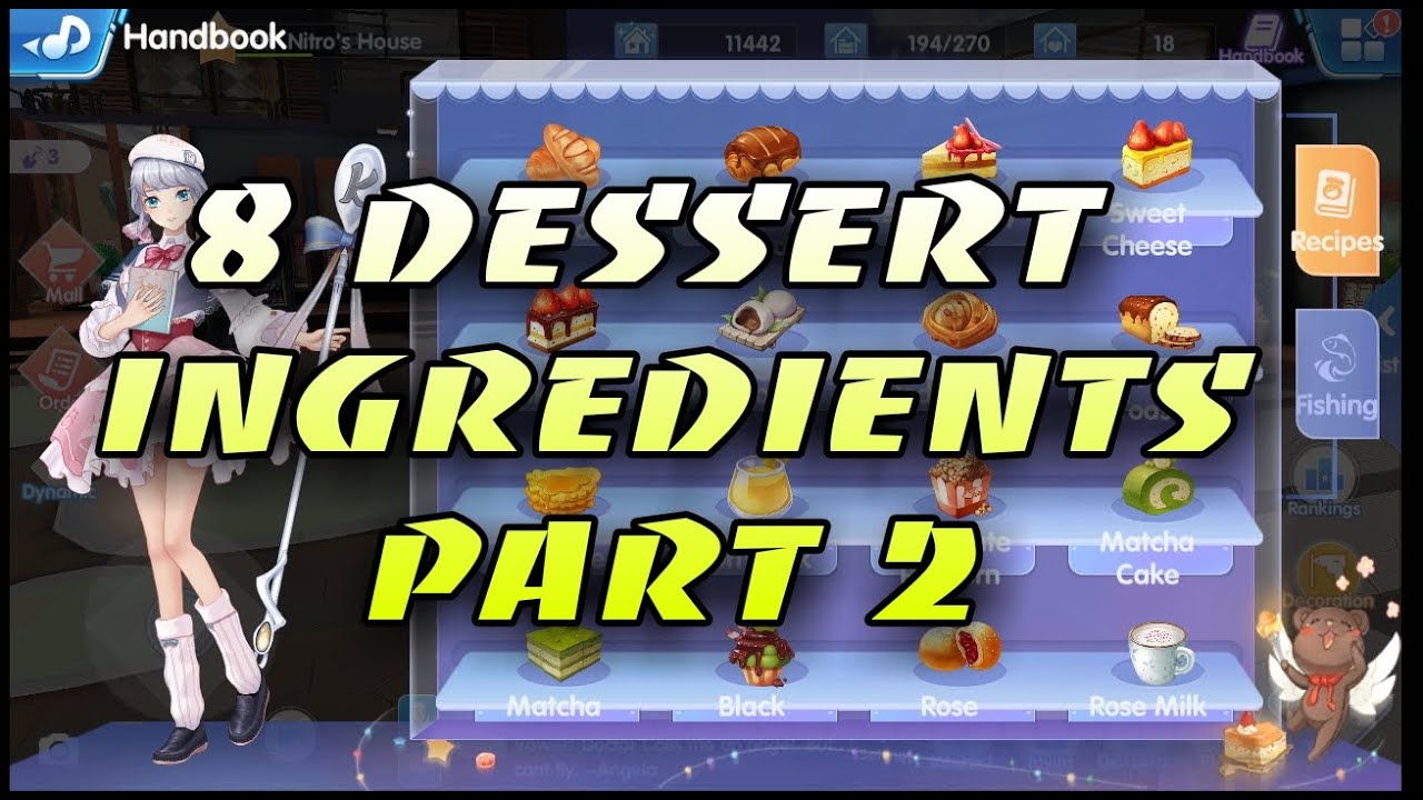 IDOL PARTY: 8 DESSERT INGREDIENTS FOR NEWBIE PART 2 - YouTube