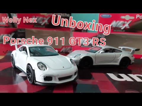 Welly Nex unboxing | 2x Porsche 911 GT3 RS in weiß und silber | Modellauto