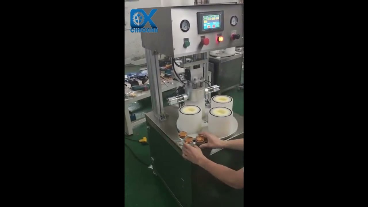 Vacuum capping machine, semi automatic vacuum screw caps tightening ...