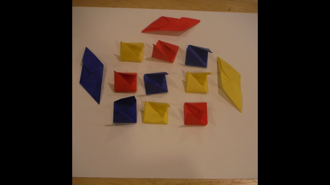 How To Fold Origami Sonobe Unit Tutorial - YouTube