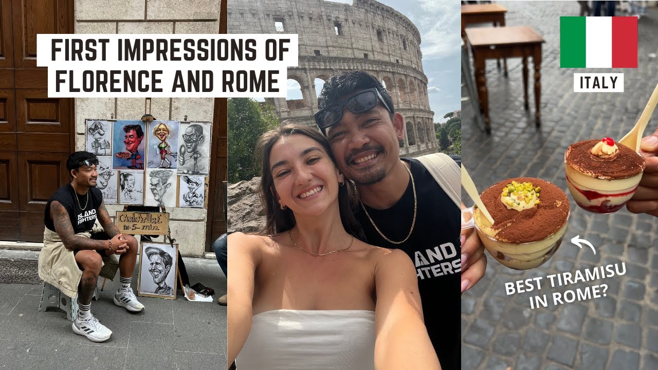 Rome & Florence Travel Vlog 🇮🇹 | Italian Food, Colosseum & Street Art ...