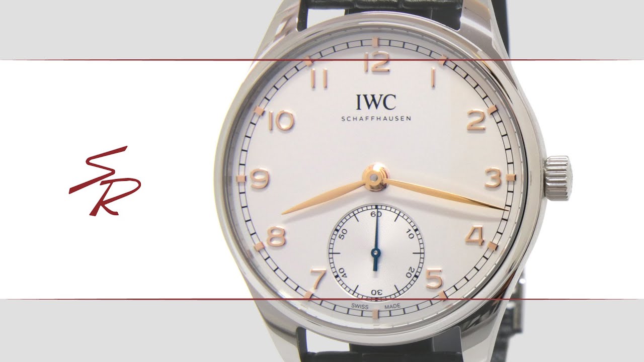 IWC Portugieser 40mm Silver Small Seconds IW358303 - YouTube