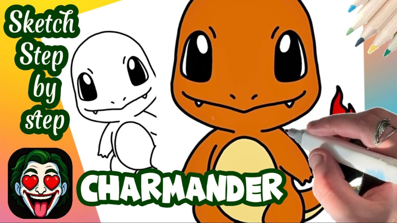 How to Draw Charmander | Easy Pokémon Drawing Tutorial Step by Step ...