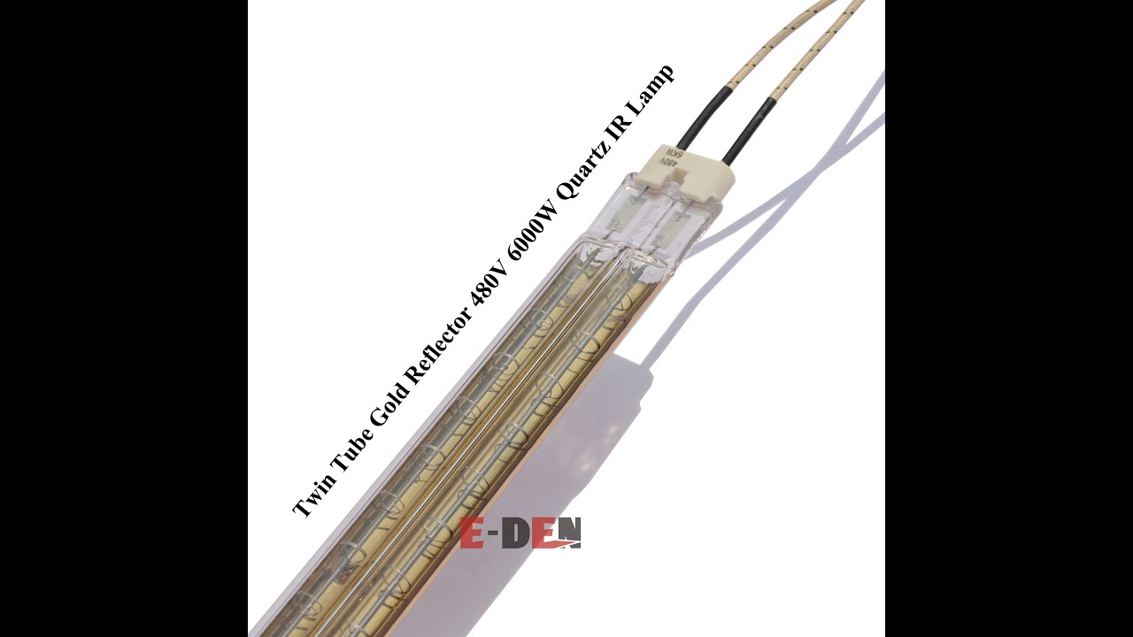 480V 6000W 1120mm Twin Tube Infrared Heat Lamp - YouTube