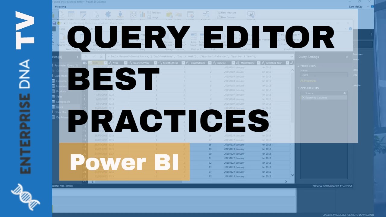 Best Practice Tips For Using The Advanced Editor In Power BI YouTube Best Practice Tips For Using The Advanced Editor In Power BI YouTube