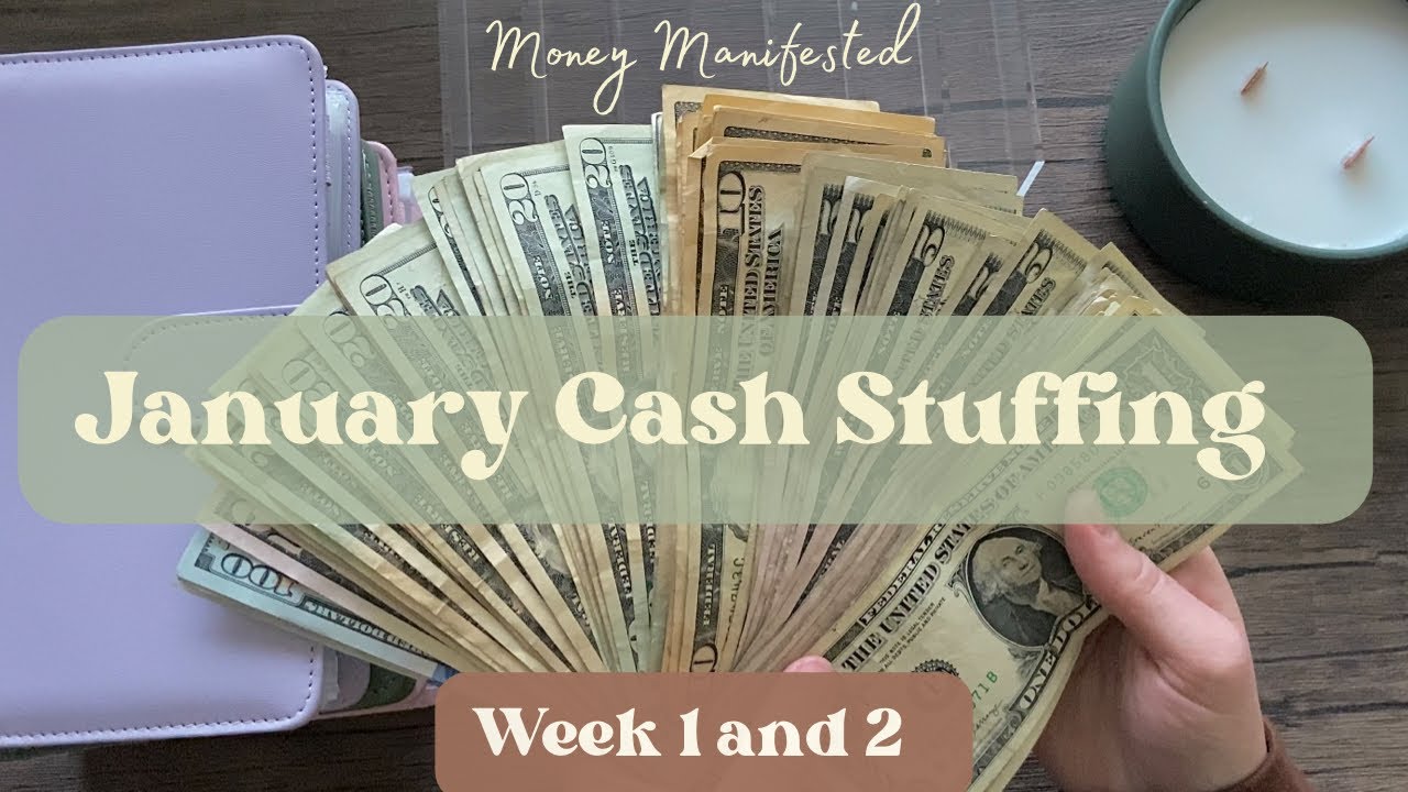 First Cash Stuffing Ever! 2023 January Week 1 and 2 Cash Stuffing ...