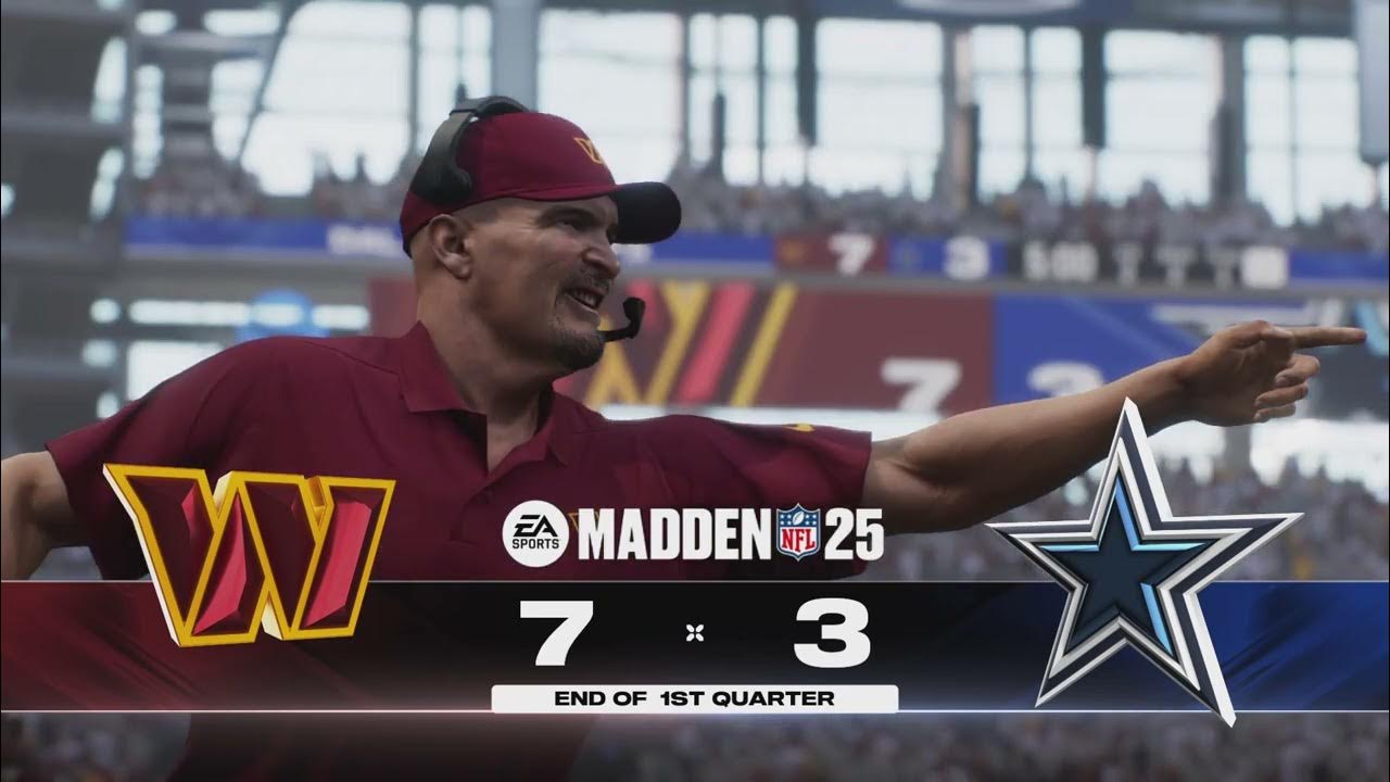 Madden NFL 25 Commanders vs. Cowboys full game - YouTube