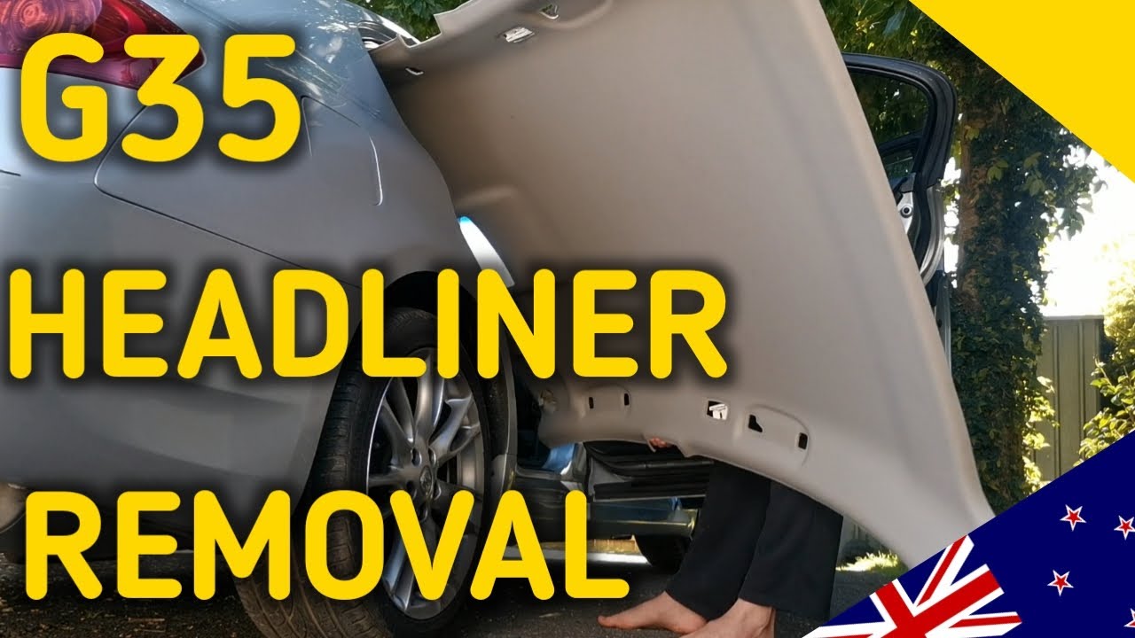 How to Drop INFINITI G35 HEADLINER v36 - YouTube