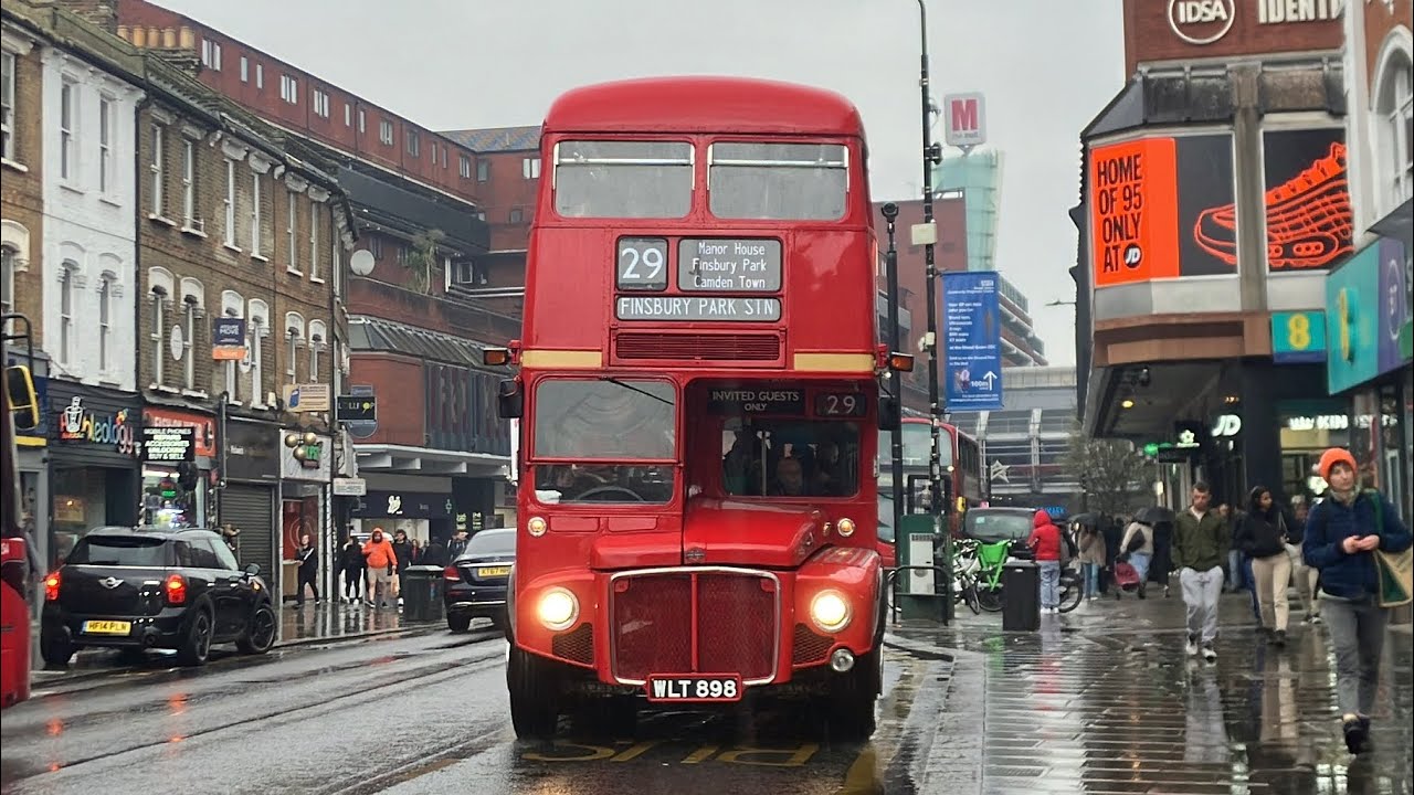 WGBE • Journey on the Preserved Routemaster RML 898 WLT898 on bus route ...