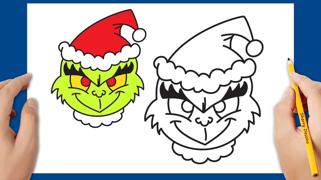 Dessin de Noël: Comment dessiner Le Grinch / Chibi Grinch - YouTube