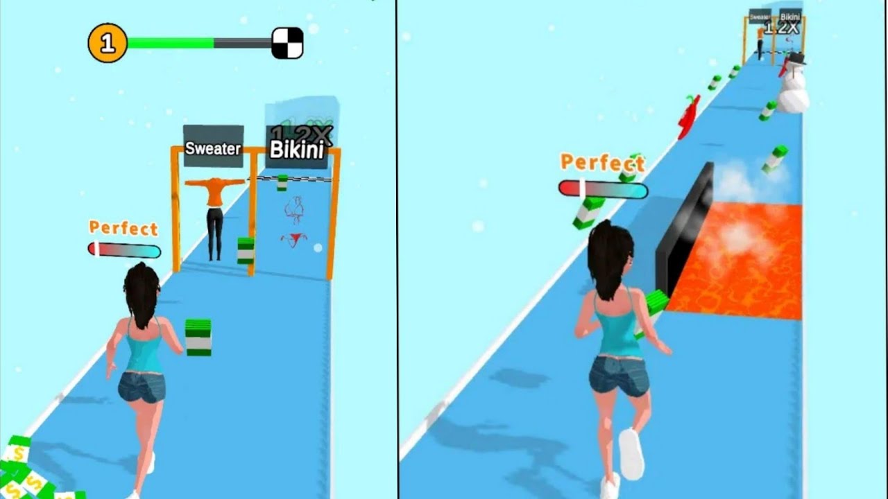 Hot Run 💃🔥|| Hot Run All Levels of gameplay - YouTube