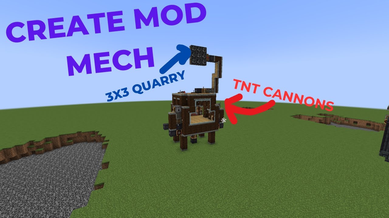 Working Mech suit! Create Mod. - YouTube