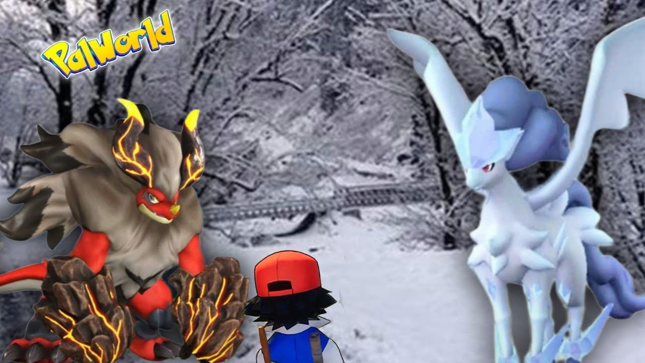 Blazamut vs Frostallion Pokemon Fight in Palworld - YouTube
