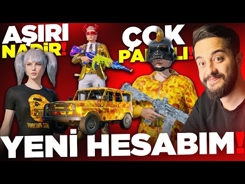 YENİ AŞIRI NADİR HESABIM! FULL BAPE ve NADİR SET DOLU YENİ HESABIM! (EFSANE) PUBG Mobile