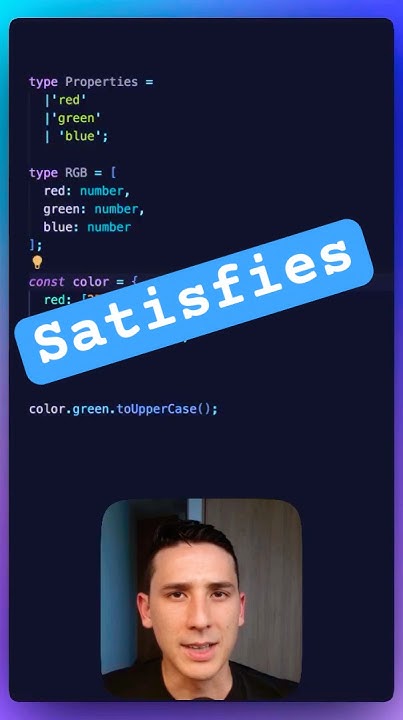 Keyword: Satisfies in TypeScript #typescript #typescripttutorial #coding #programming - YouTube
