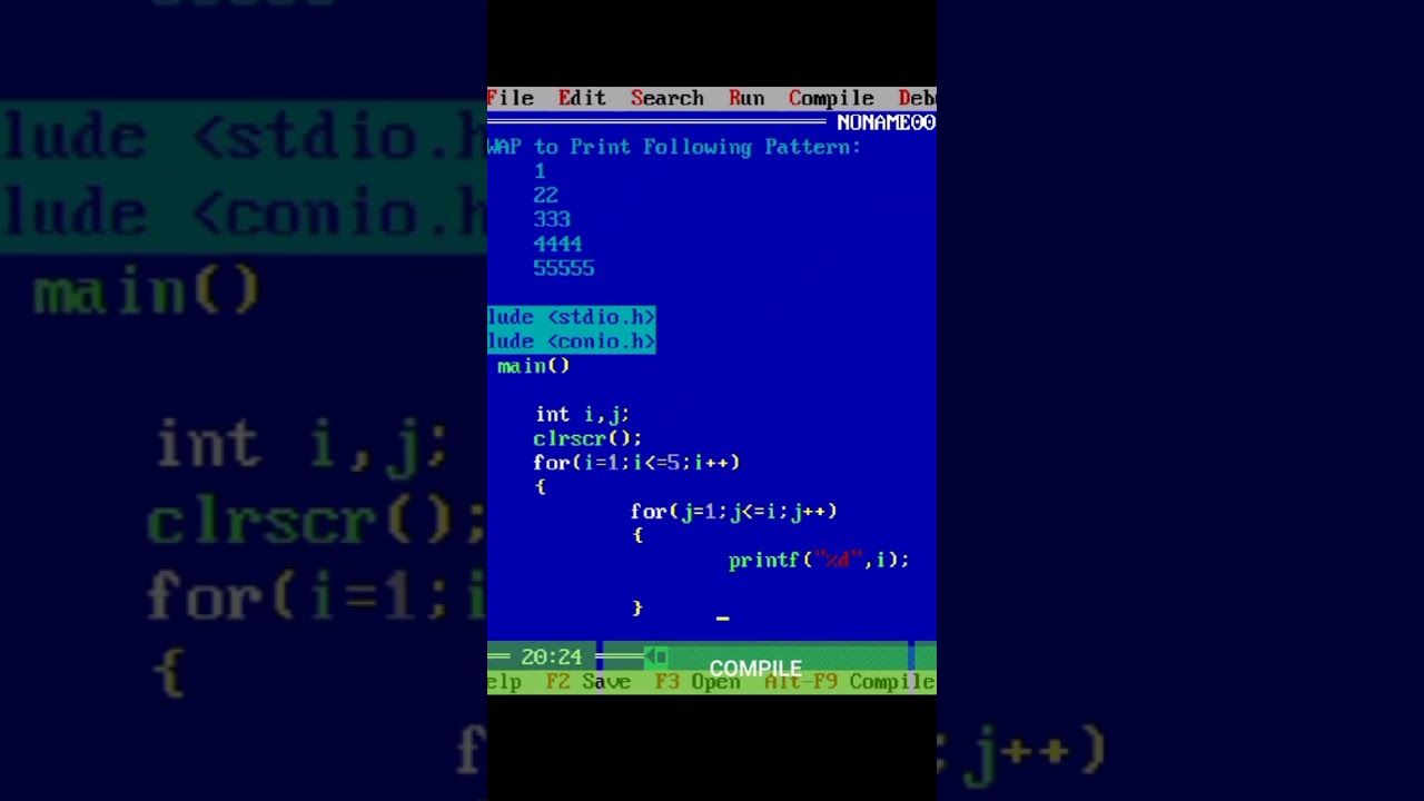 Wap To Print Pattern write A Program To Print pattern c c Wap To Print Pattern write A Program To Print pattern c c