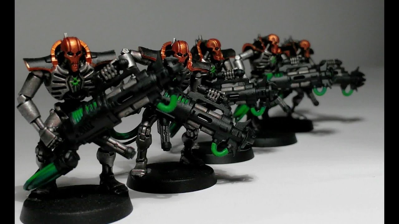 Necron warriors and immortals - Warhammer 40K showcase - YouTube